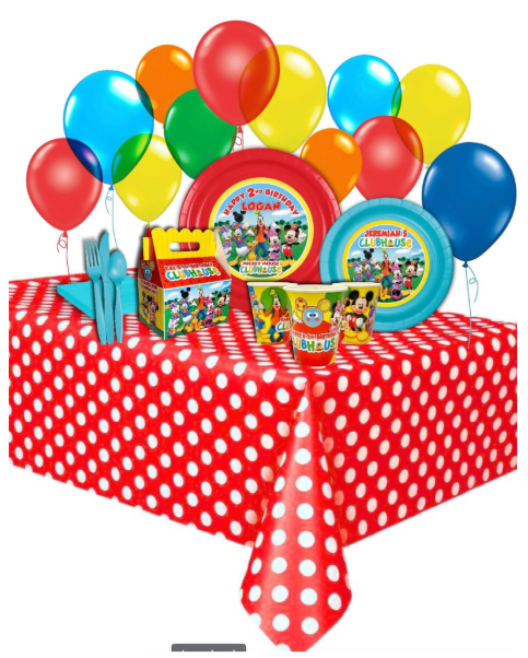 Mickey Mouse Clubhouse Birthday Party Basic Party Pack for 12 guests ...